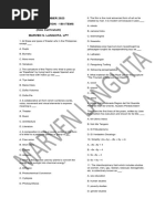 LET Exam Sample Answer Sheet | PDF | Test (Assessment) | Computing