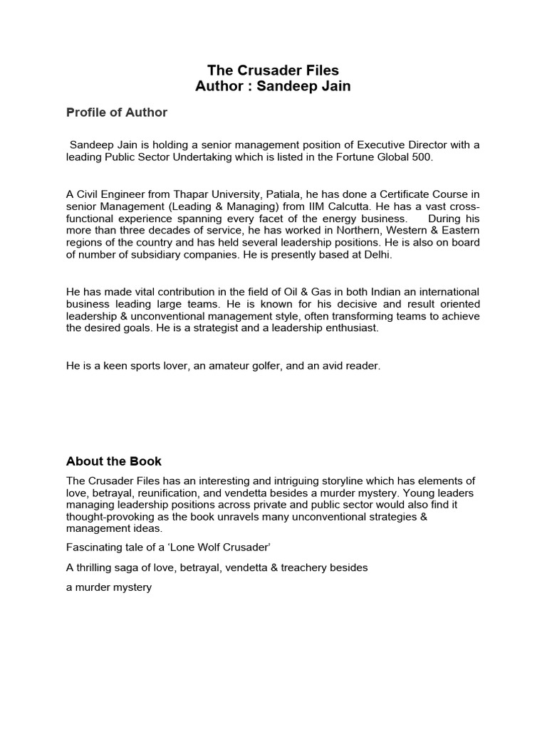 The Crusader Files Moderator | PDF | Leadership | Cognition