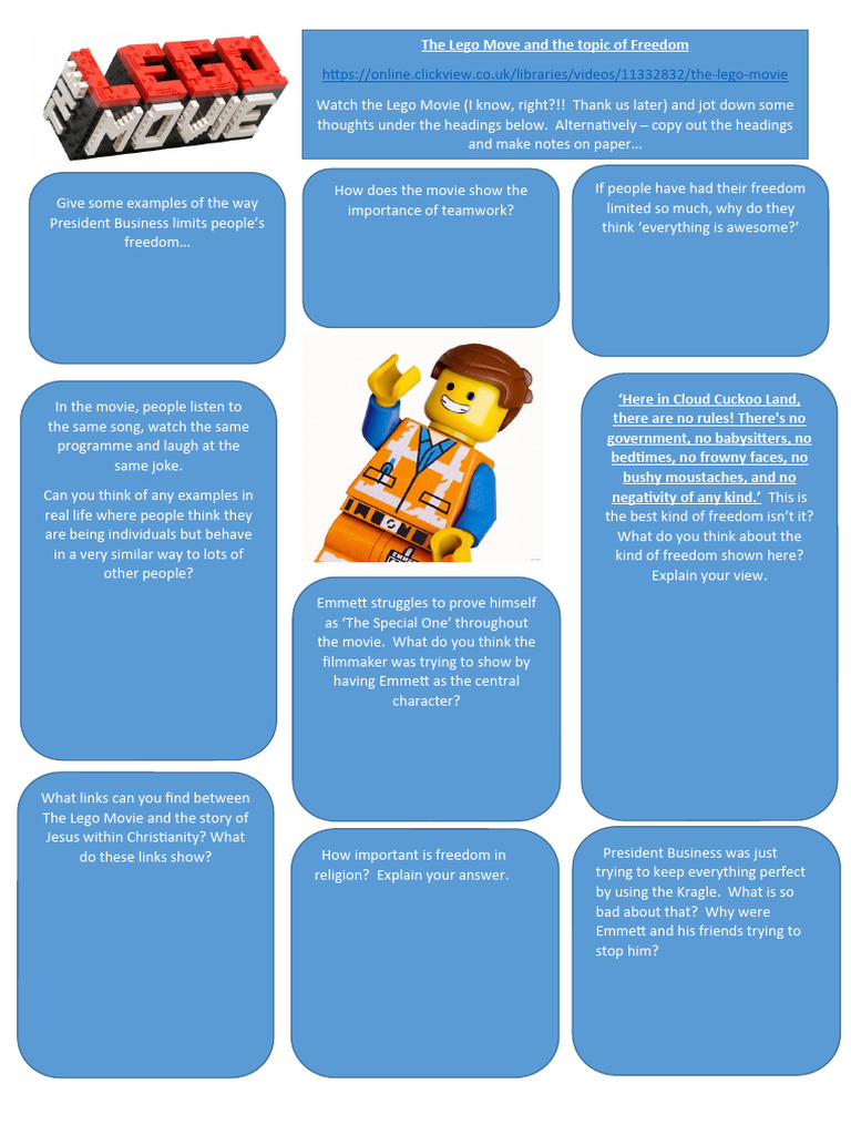 Freedom Themes in The Lego Movie | PDF