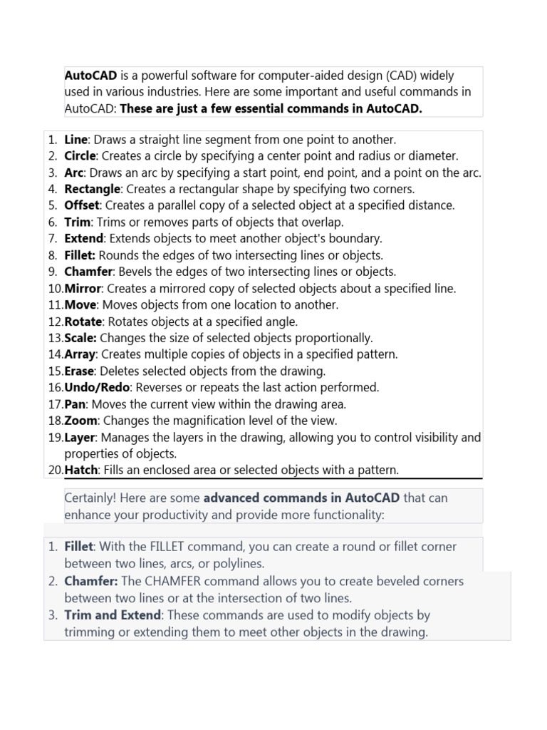 Autocad Commands Pdf Visual Basic For Applications Scripting Language
