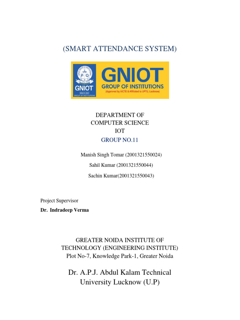 Smart Attendance System | PDF | Spreadsheet | Raspberry Pi