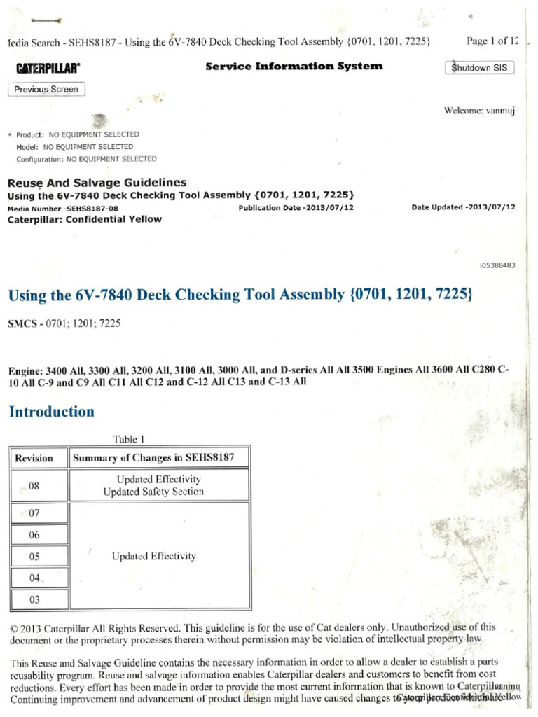 Cat Reuse And Salvage Guidelines Pdf