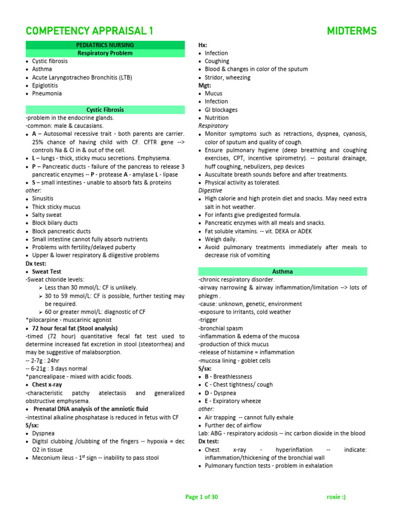 CA1 Midterms | PDF | Heart | Congenital Heart Defect
