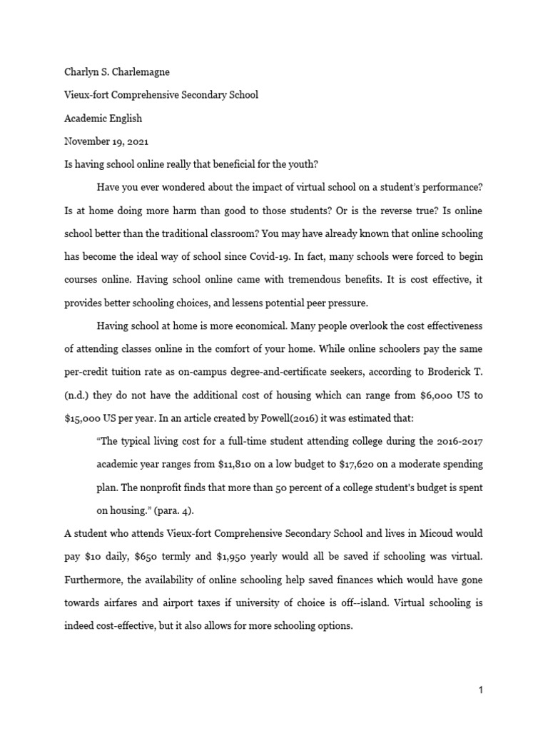 Academic English - Expository Essay | PDF | Distance Education