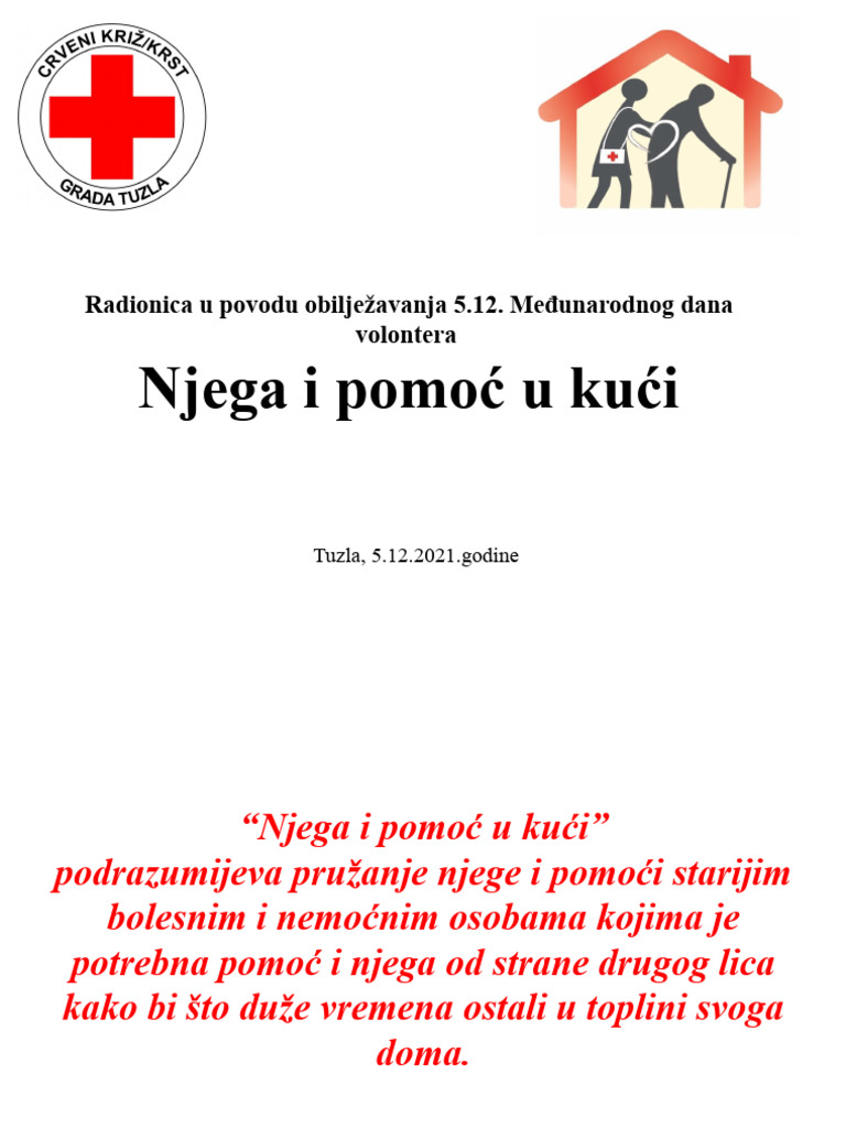 Njega U Kuci Prezentacija | PDF