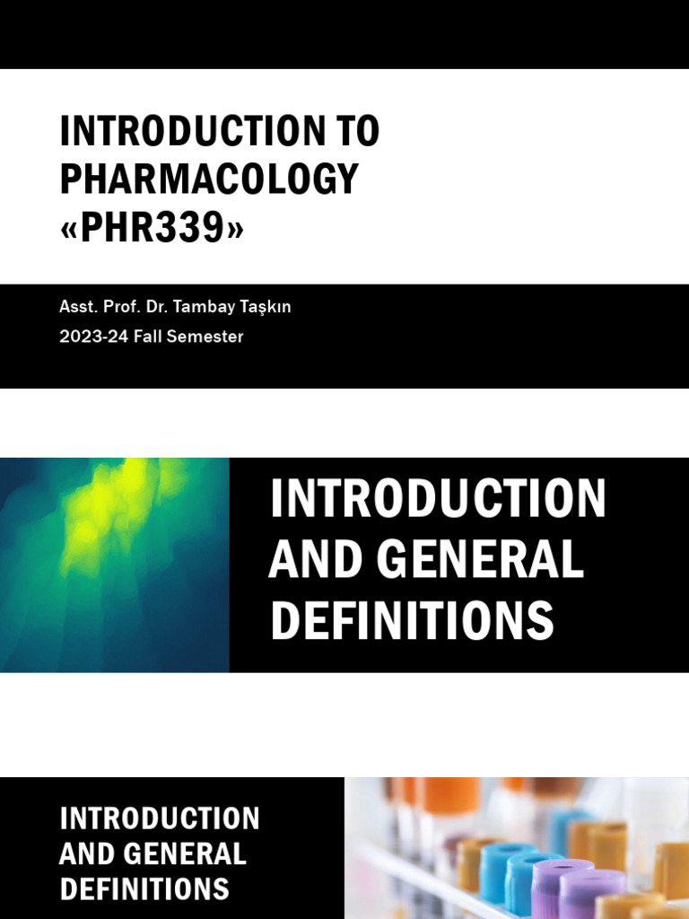 #01 Pharmacol Basics Introduction | PDF | Pharmacology | Penicillin