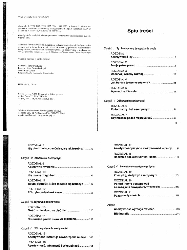Robert Alberti, Michael L. Emmons - Asertywność | PDF