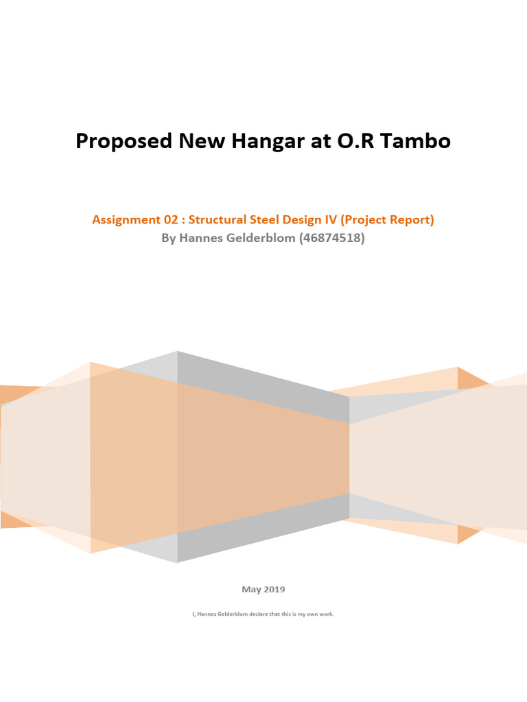 Hangar Design Project Report | PDF