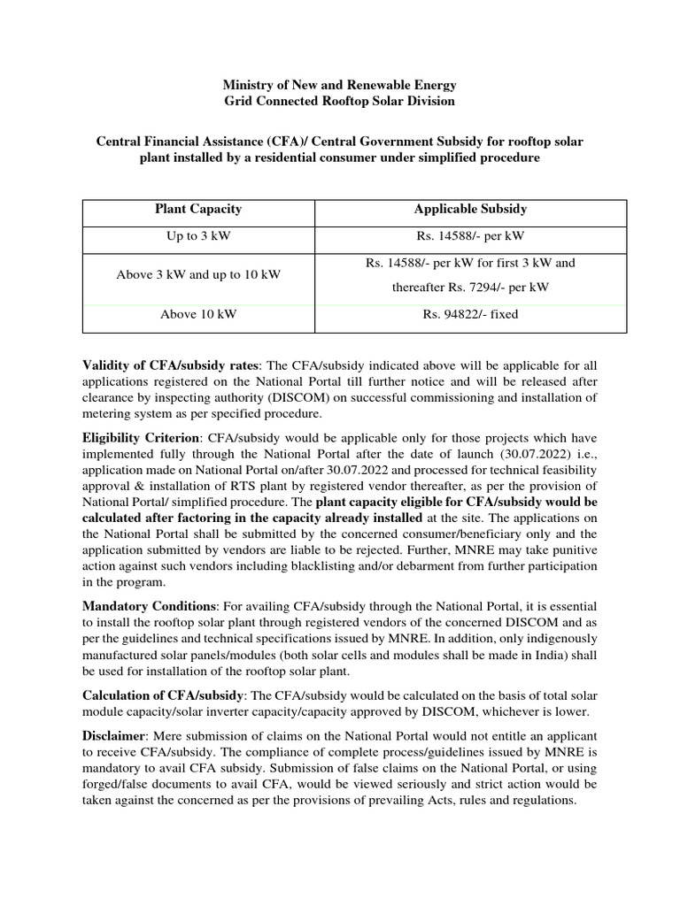 Revised CFA Structure 05012023 | PDF | Solar Power | Sustainable ...