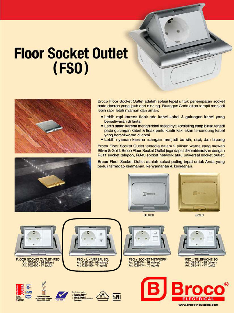 BROCO Floor Socket Brochure | PDF