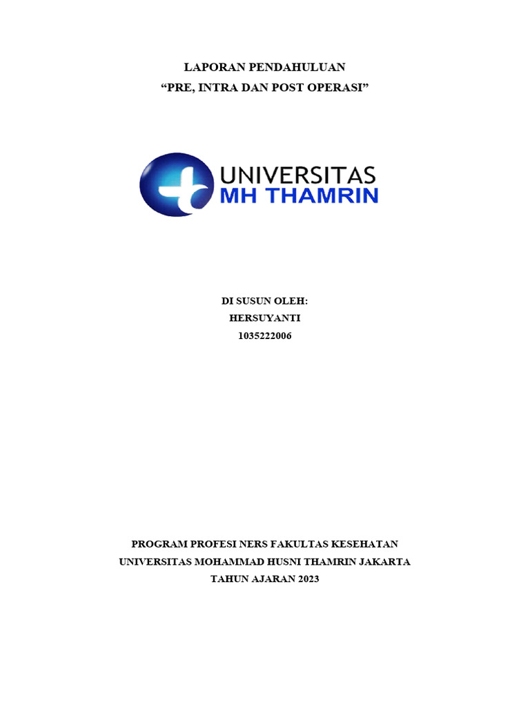 LP Pre Intra Dan Post Op | PDF