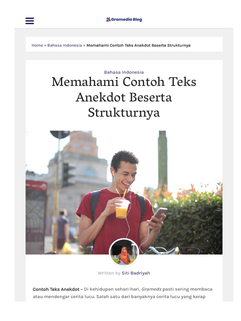 Contoh Teks Anekdot dan Strukturnya | PDF | Fiksi Umum