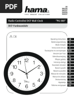 Radio-Controlled Wall Clock Manual | PDF | Clock | Waste
