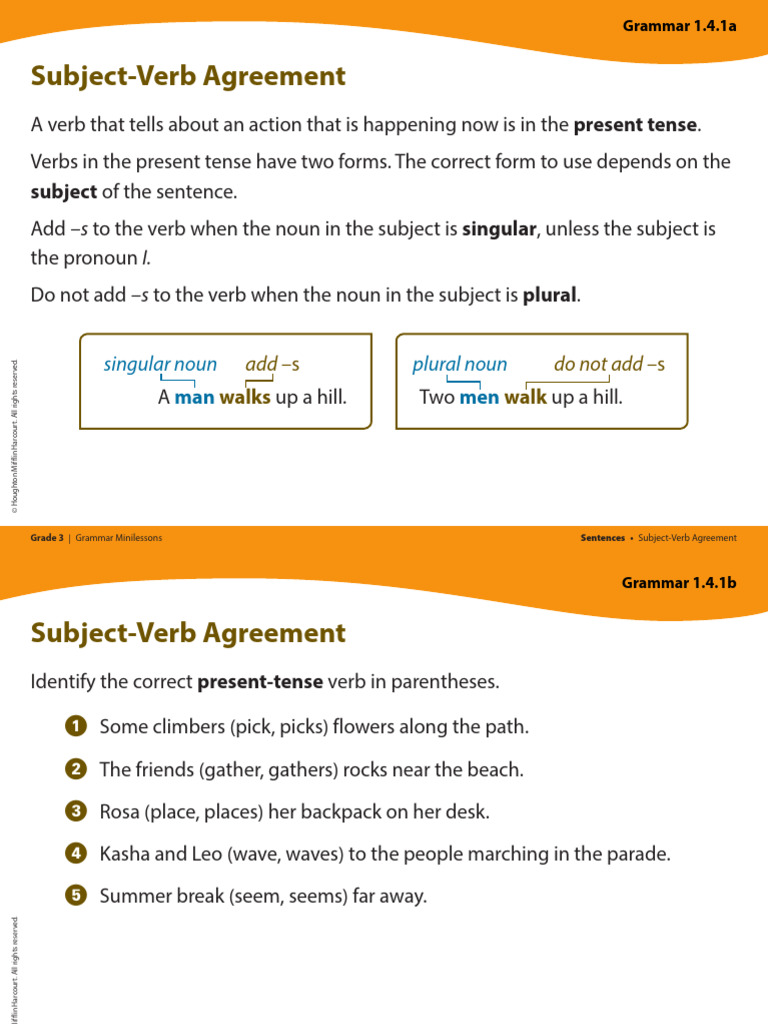 Display and Engage Grammar | Download Free PDF | Verb | Subject (Grammar)