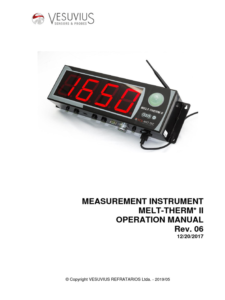 MELT-THERM II - ENG - Rev 06 | PDF | Thermocouple | Usb