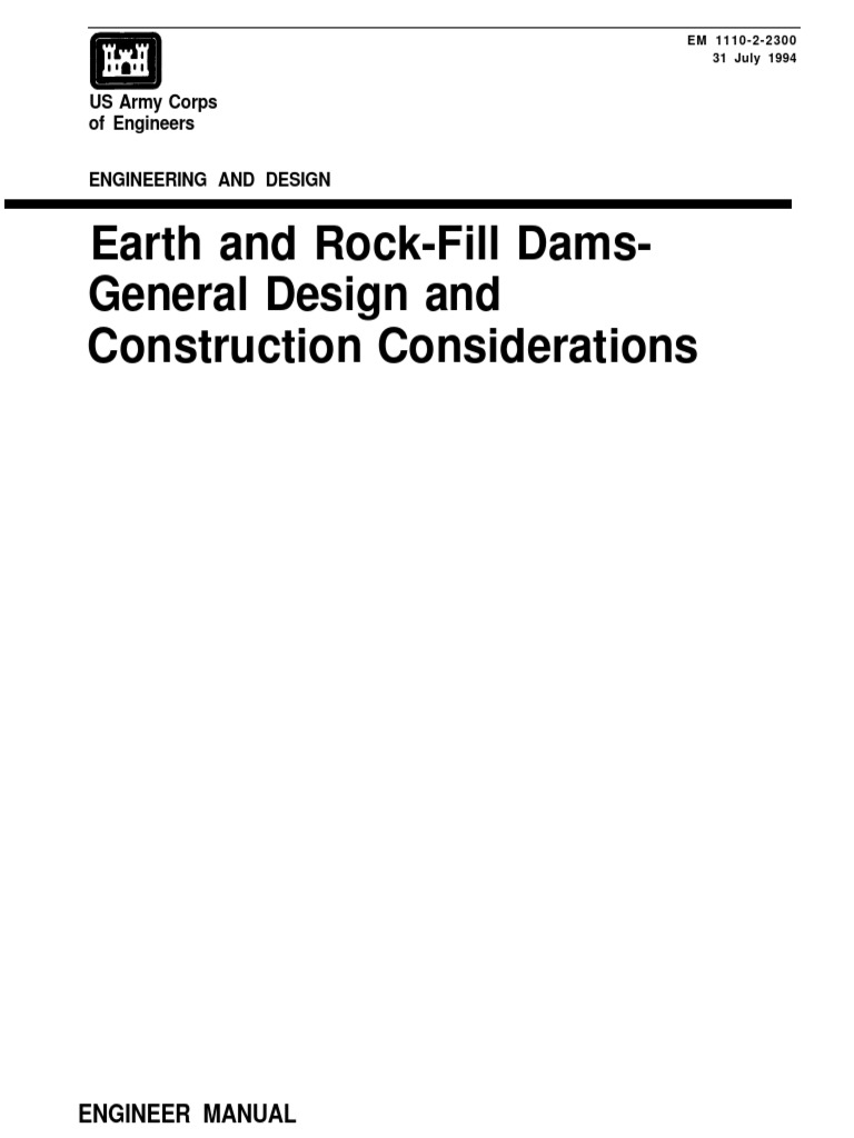 Earth and Roackfill Dams-General Design and Construction Considerations ...