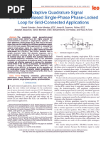 Performance Evaluation of PLL Algorithms For Single-Phase Grid-Connected Systems | PDF | Signal ...