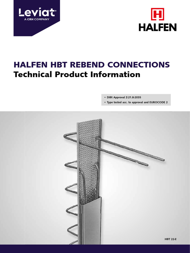 Kwikastrip - HALFEN - HBT - 22-E | PDF | Length | Concrete