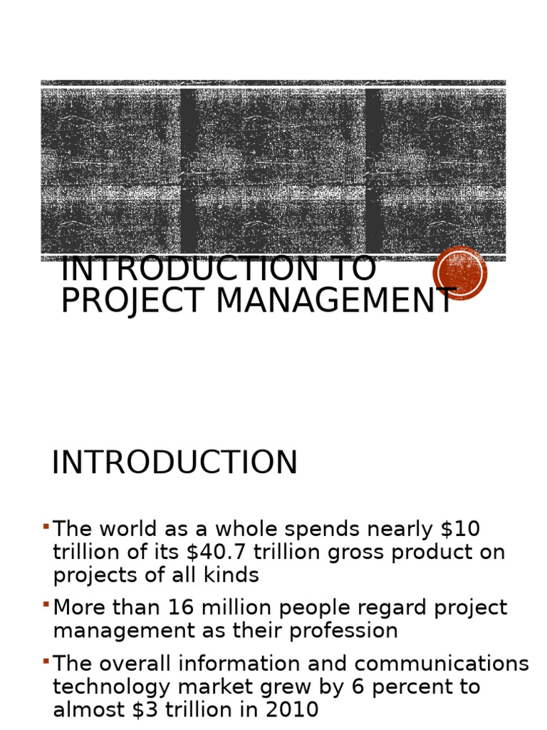 01 Introduction | PDF | Project Management | Project Management ...