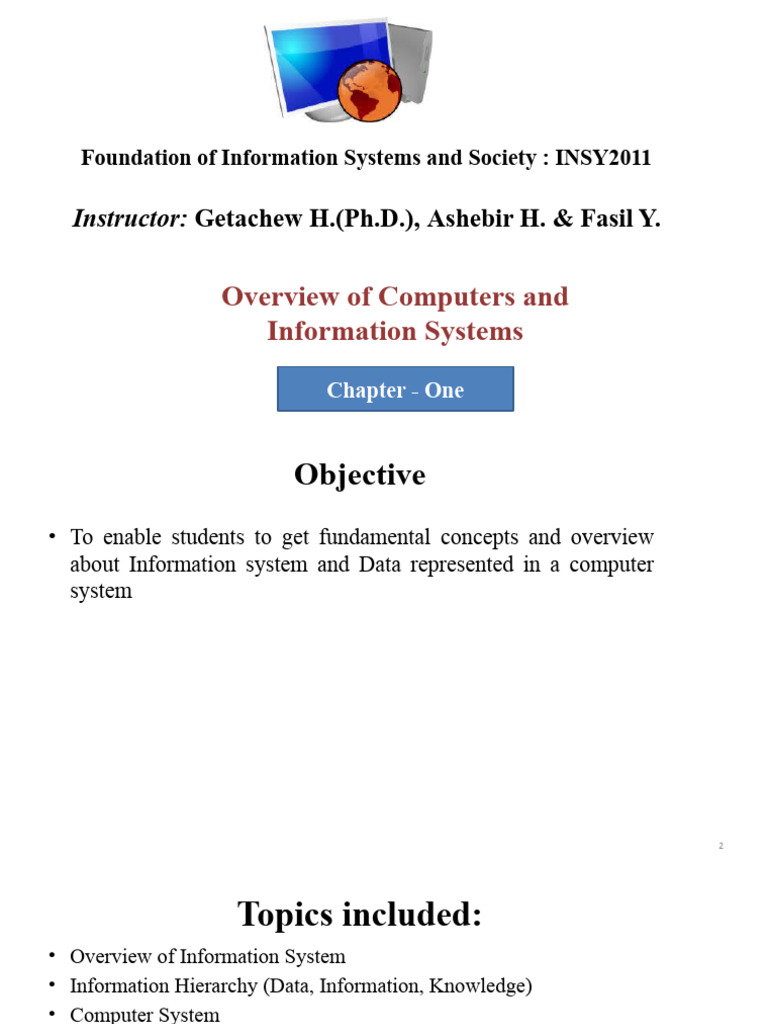 1.chapter 1 - Overview Information System Final | PDF | Computer Data Storage | Central ...