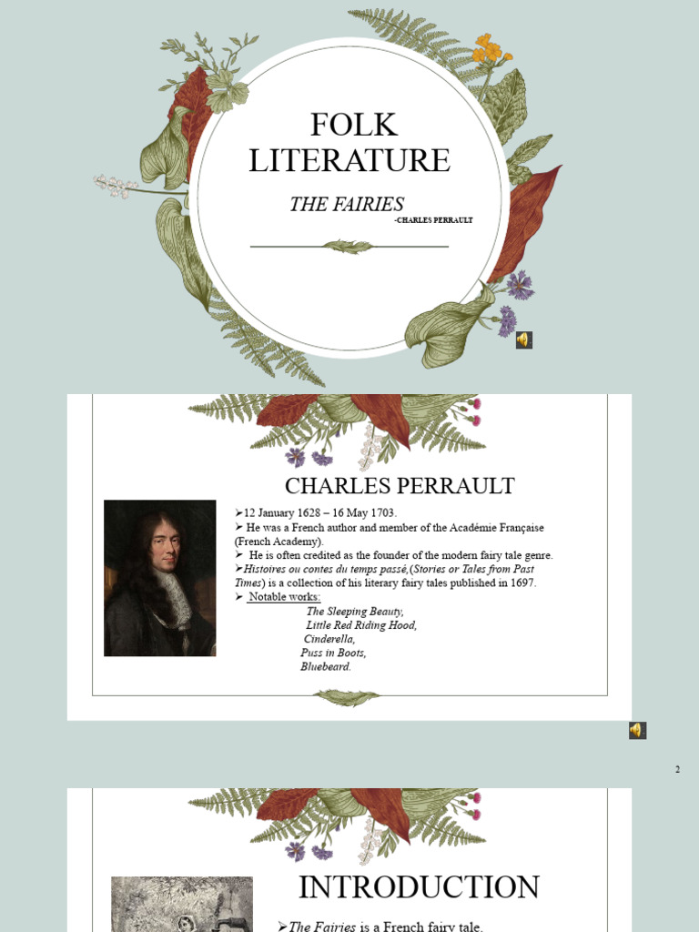 Folk Literature | PDF | Charles Perrault | Storytelling