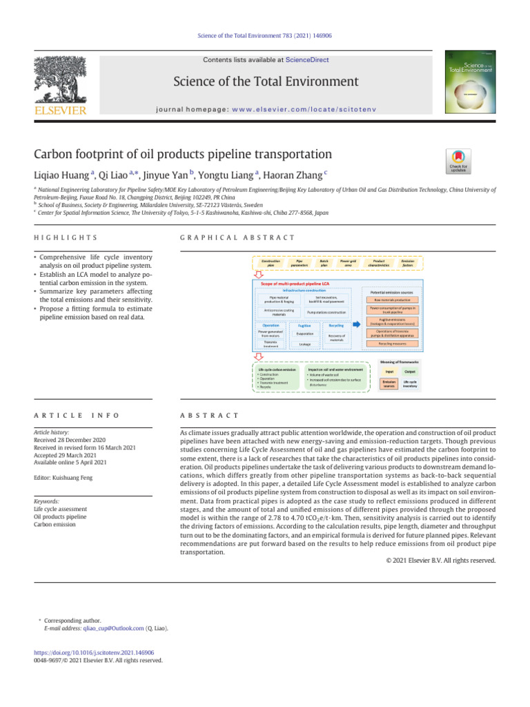 Huang Et Al 2021 | PDF | Life Cycle Assessment | Chemistry Huang Et Al 2021 | PDF | Life Cycle Assessment | Chemistry