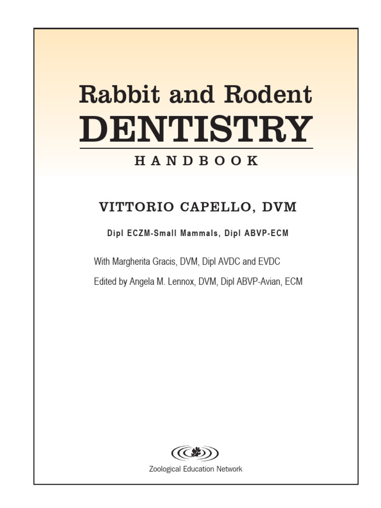 Rabbit and Rodent Dentistry Handbook | PDF | Tooth | Dentistry Branches