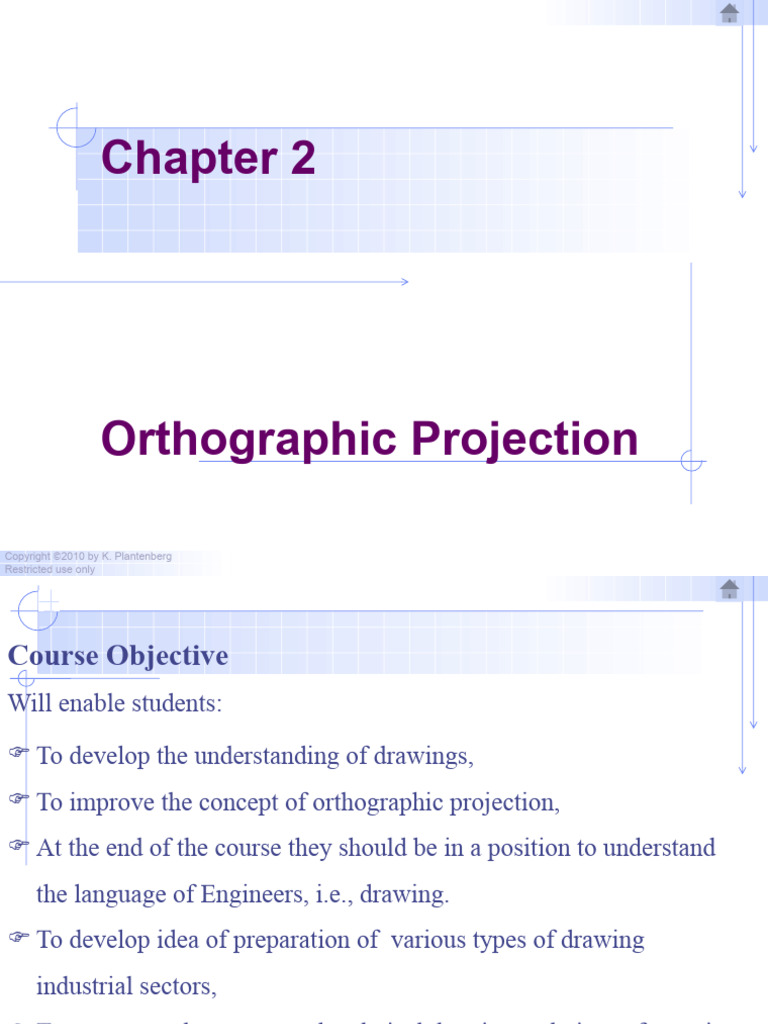 1 Orthographic Projection | PDF | Copyright | Technical Drawing