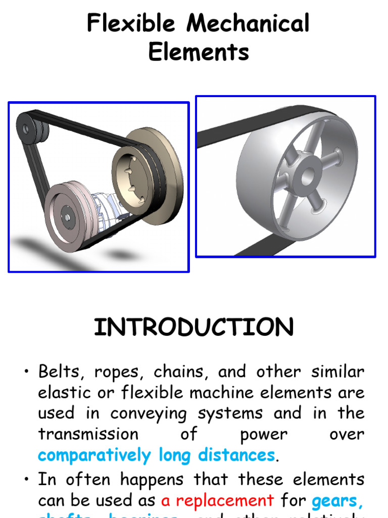 Flexible Mechanical Elements | PDF | Belt (Mechanical) | Secondary Sector Of The Economy