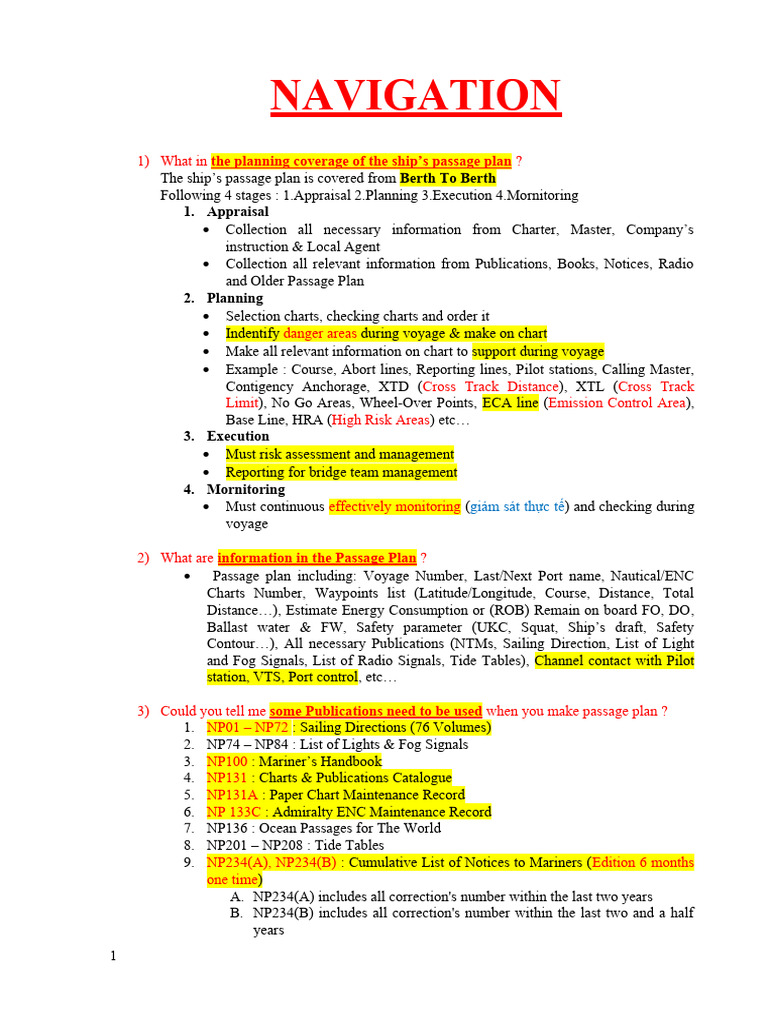 NMD Navigation | PDF | Navigation | Ships