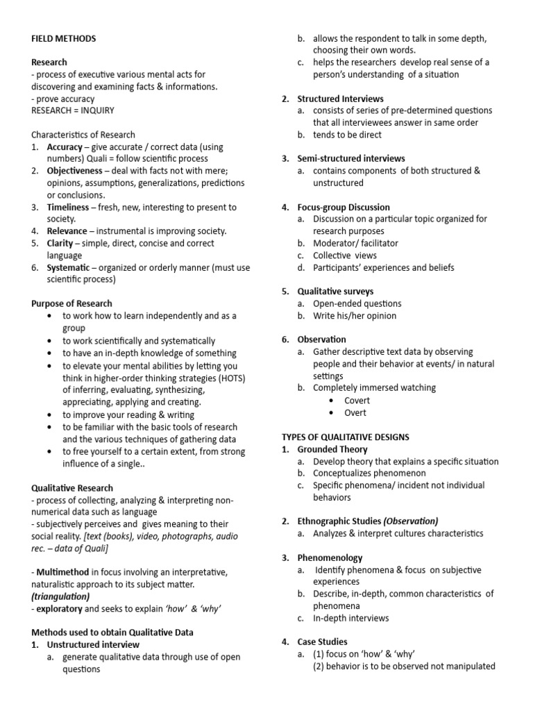 Qualitative and Quantitative Research Methods | PDF | Validity (Statistics) | Sampling (Statistics)