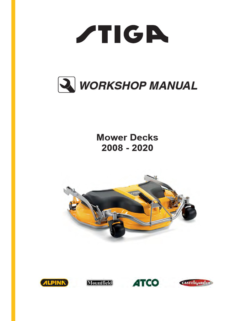 Stiga Mower Decks | PDF | Belt (Mechanical) | Washing Machine