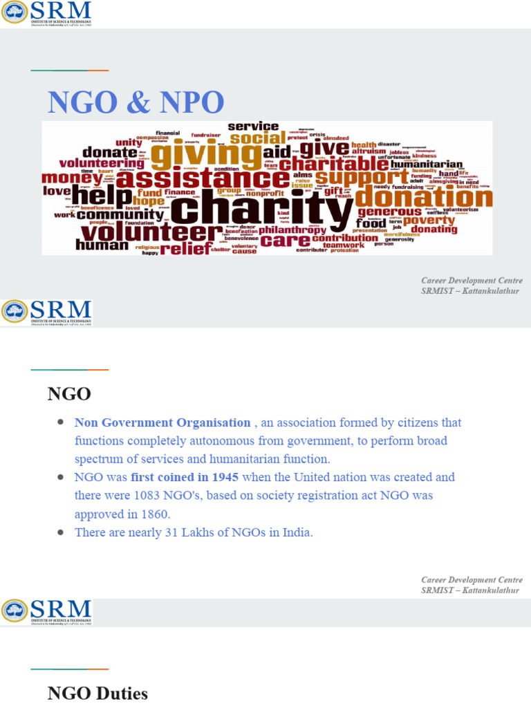 Ngo & Npo | PDF | Non Governmental Organization | Nonprofit Organization