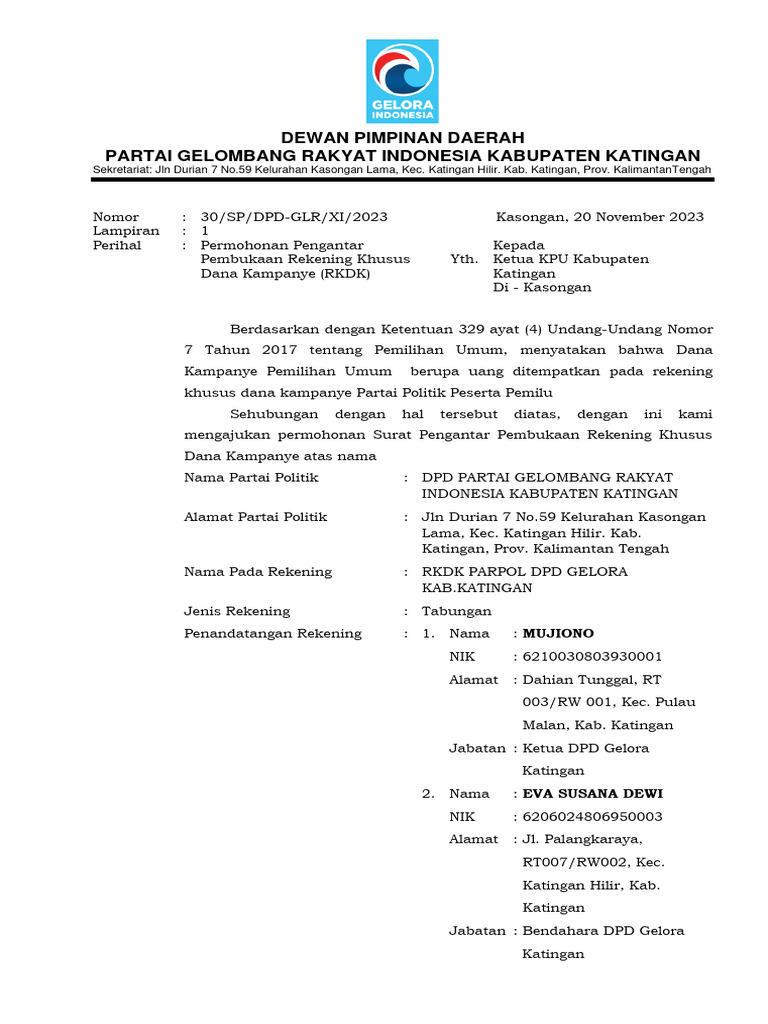 Form - Permohonan SP RKDK | PDF