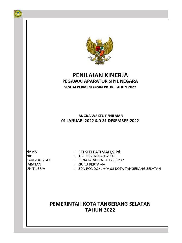 Eti Siti Fatimah - SKP - 2022 | PDF