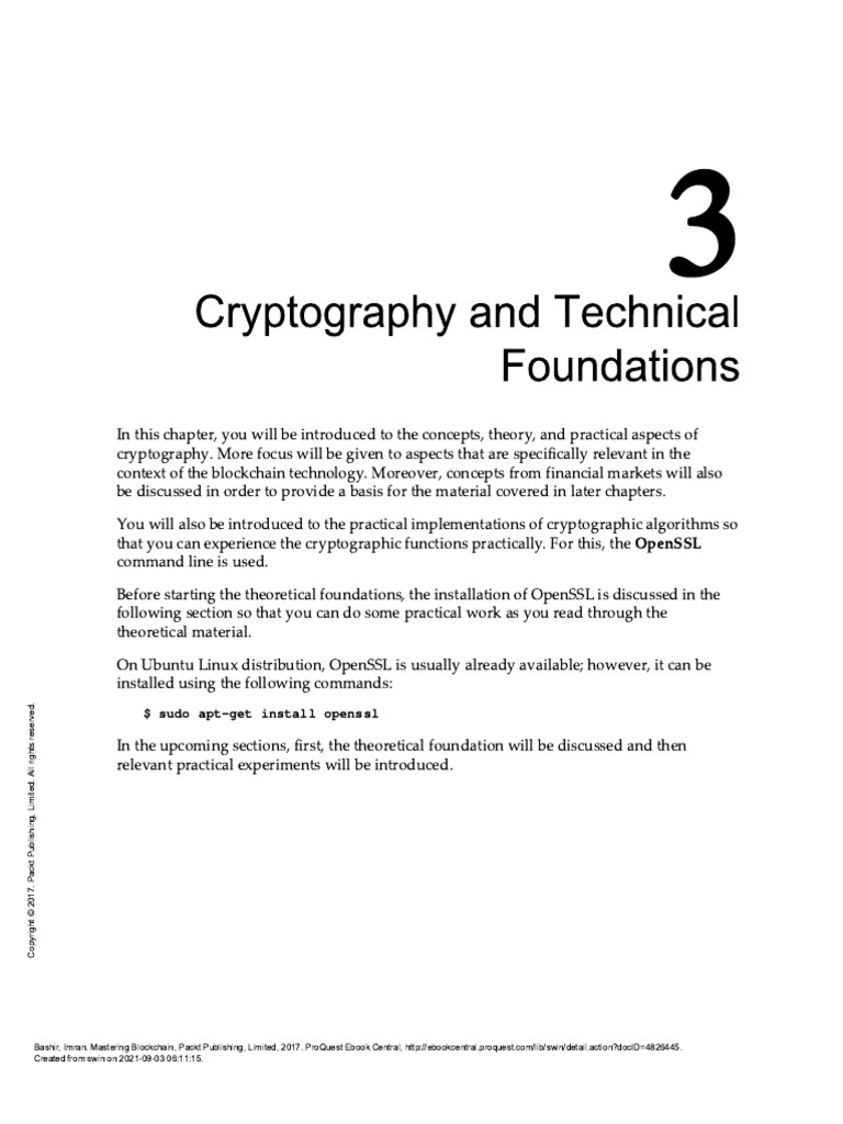 Cryptography and Technical Foundations | PDF