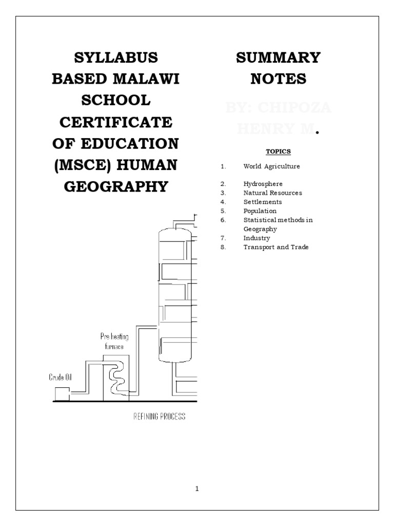 MSCE Human Geography Guide | PDF | Agriculture | Soil