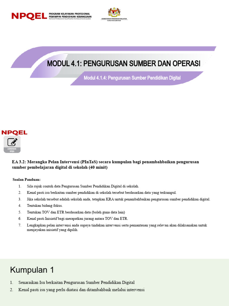 Lembaran Kerja 4 (Kump 3) - Updated | PDF