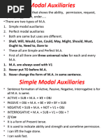 Modals | PDF | Grammar | Morphology