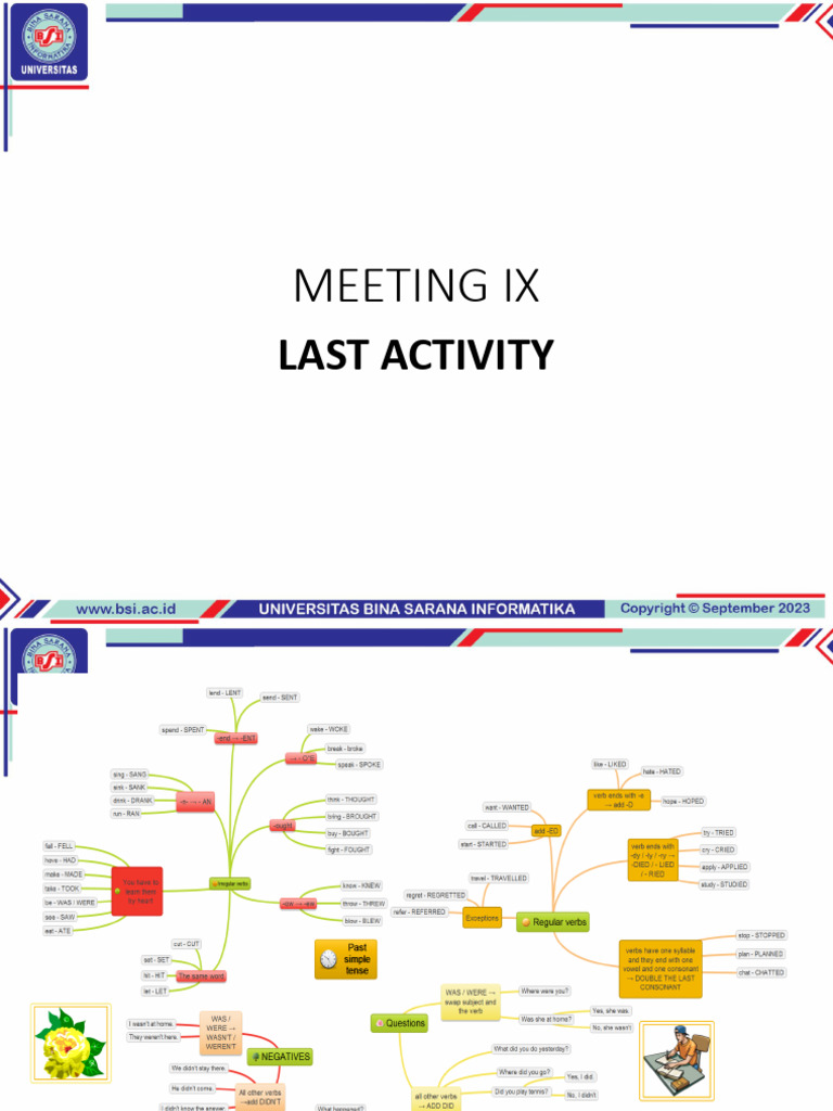Meeting Ix: Last Activity | PDF