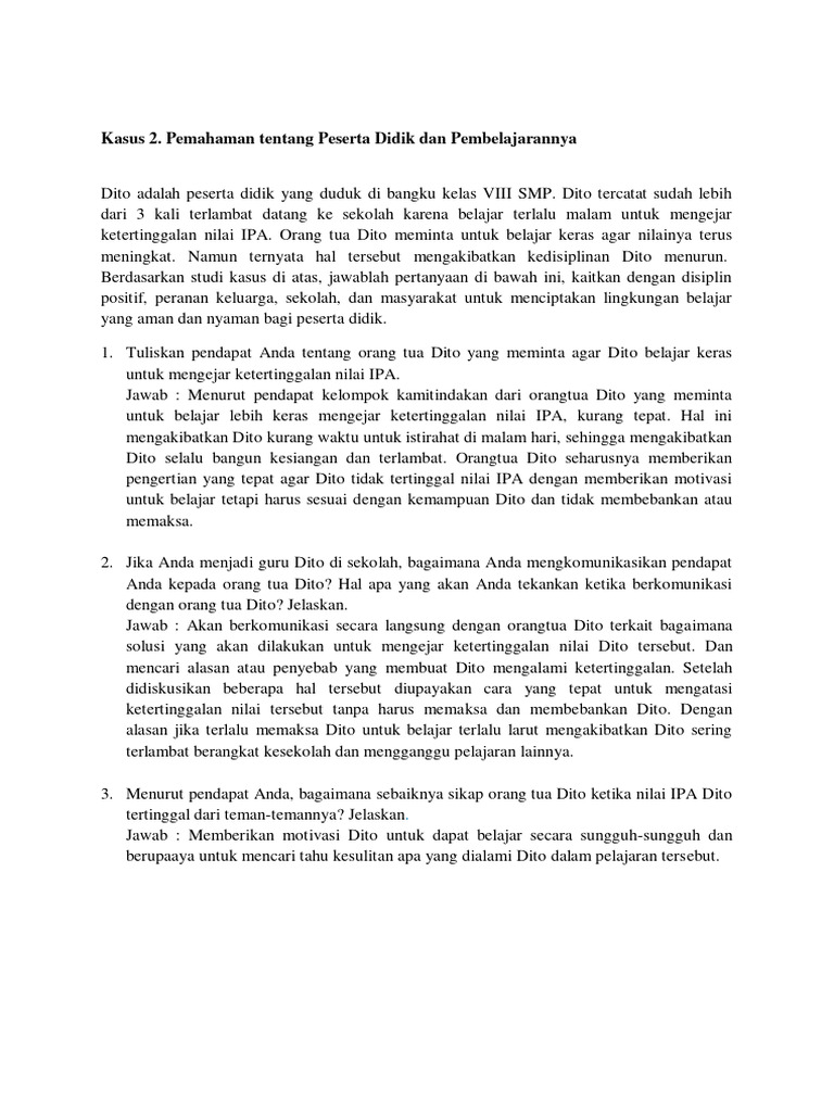 Kasus 2 Ruang Kolaborasi T4 PPDP | PDF