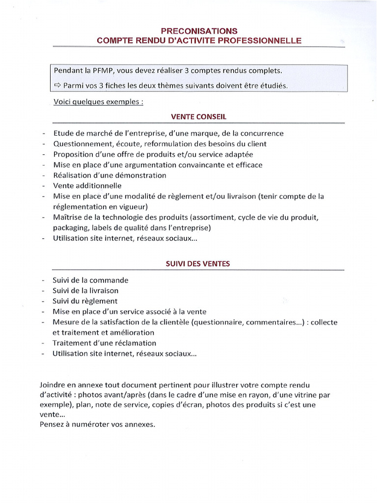 Modele Fiche Descriptive D'activite Commerciale-20052021063040 | PDF