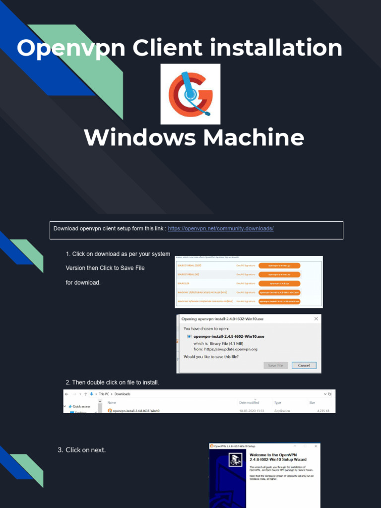 OpenVPN Installation - Client01 | PDF | Icon (Computing) | Computer File