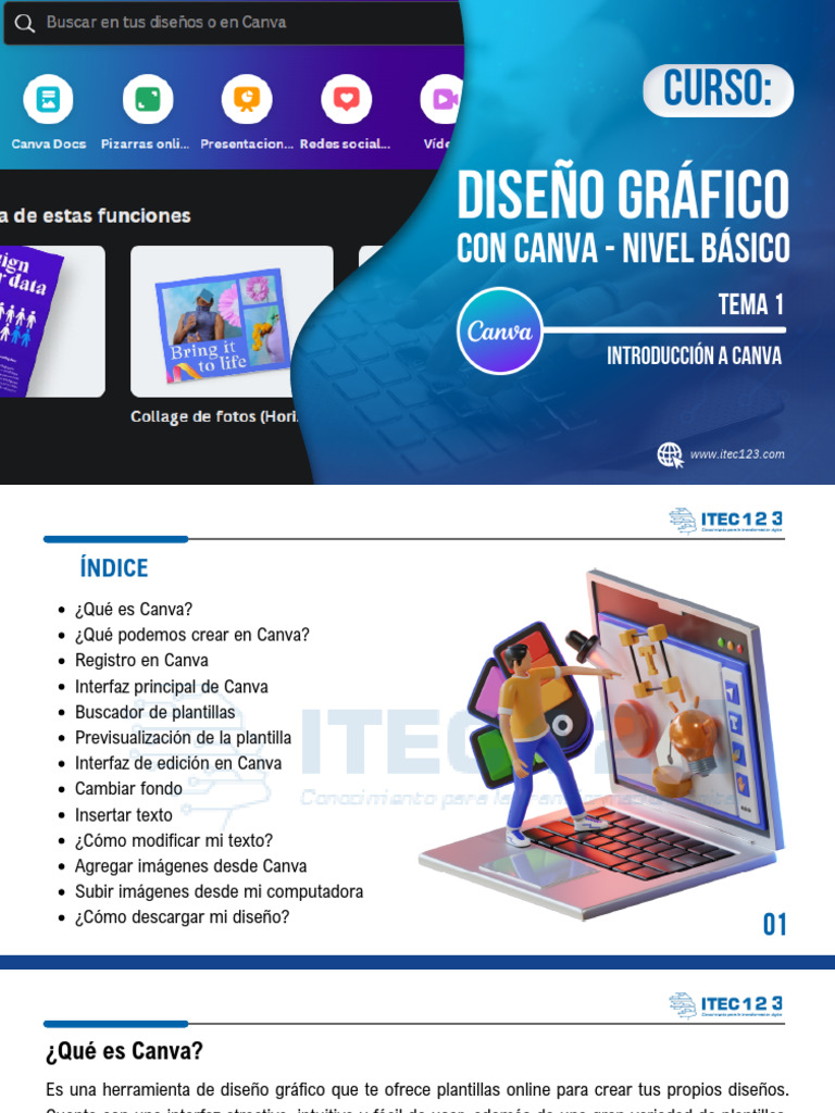 Introducción a Canva para Diseño Gráfico | PDF | Facebook | Diseño gráfico
