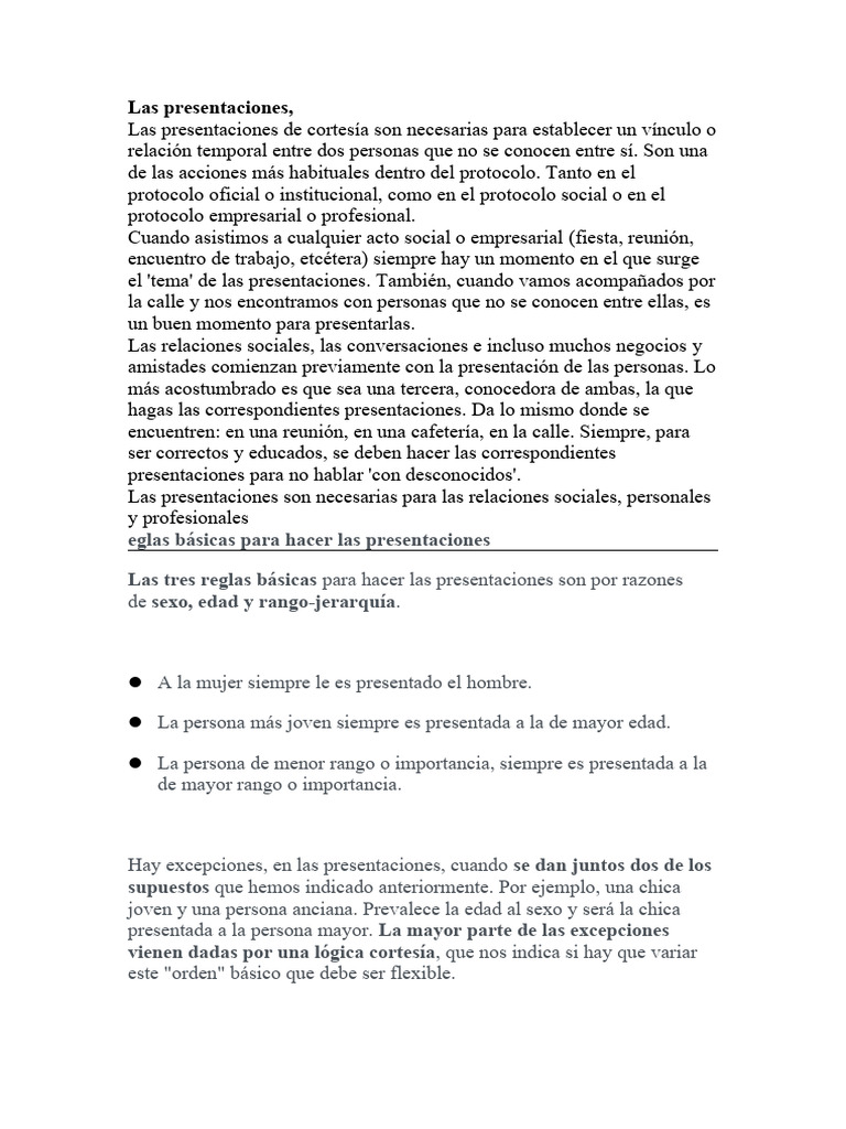 tarea etiqueta y protocolo | PDF | Ascensor