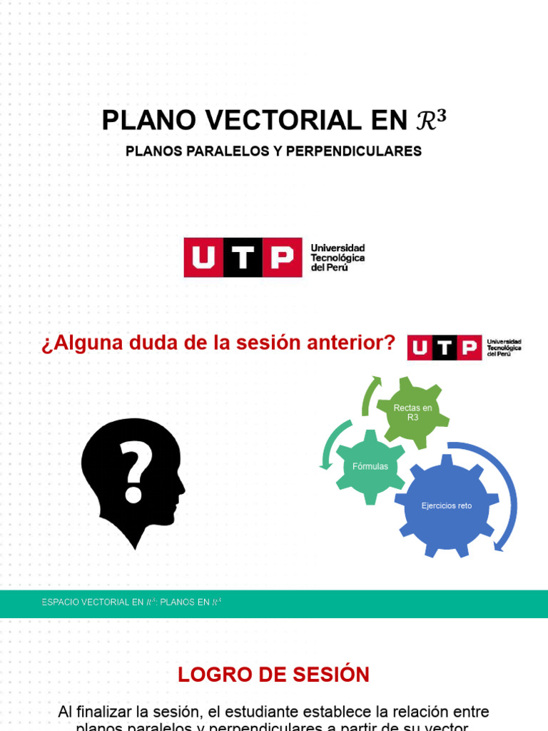 S13.s2 - Material - El Plano - Planos Paralelos y Perpendiculares | PDF | Ecuaciones | Vector ...
