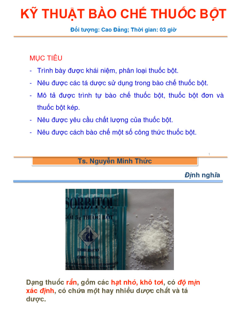 Ky Thuat Bao Che Thuoc Bot | PDF