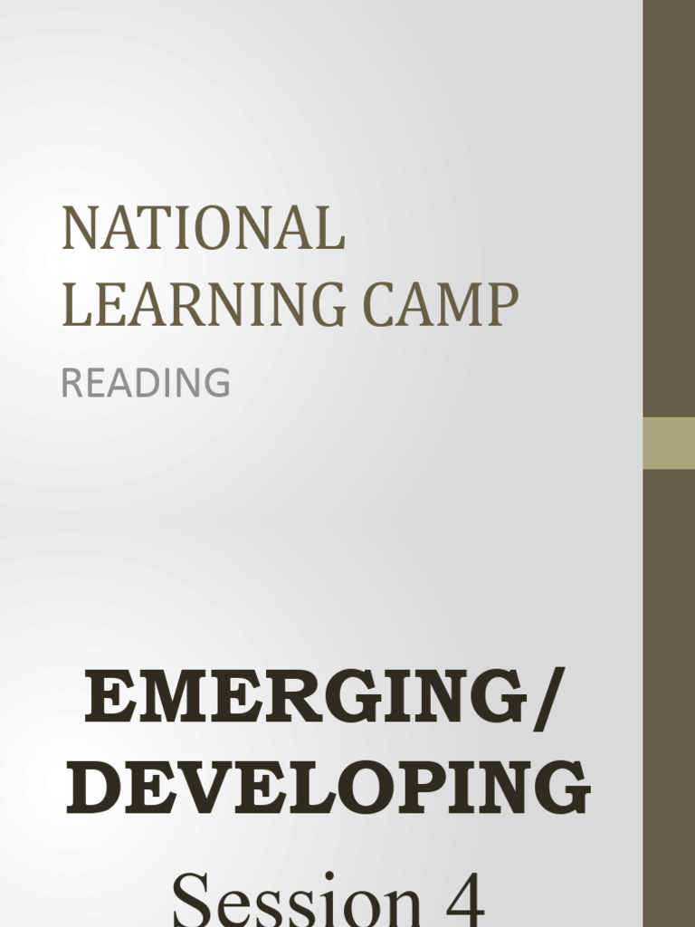 NLC Reading Session 4 | PDF