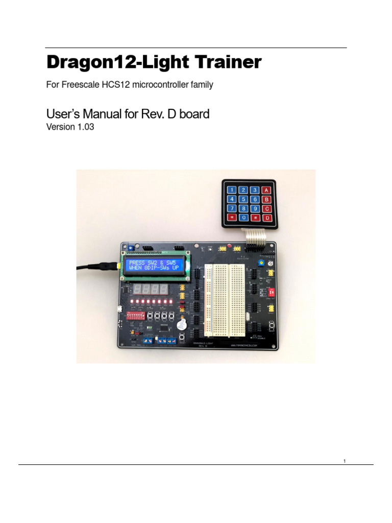Dragon12 Light hcs12 Manual D | PDF | Microcontroller | Booting