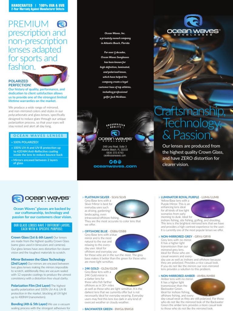 Ocean Waves Sunglasses | PDF | Mirror | Ultraviolet